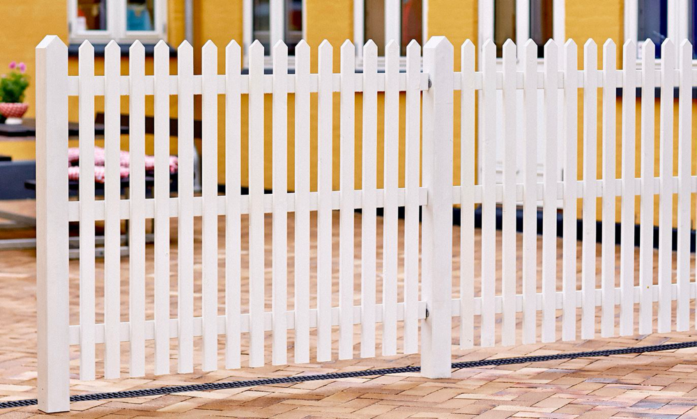 Skagen Lux hegn hvid 150x120cm (BxH) - Plus Skagen stakit lux - jmkiil.dk