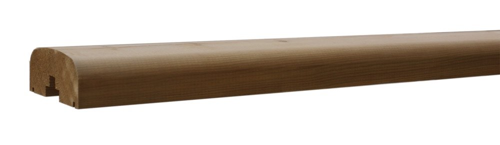 Topplanke rund Brun længde 3,9m - Stolper til FT systemhegn - jmkiil.dk A/S